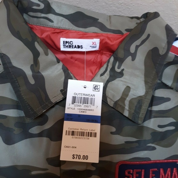 Epic Threads | Jackets & Coats | Epic Threads Size Xl Boys Camo ...